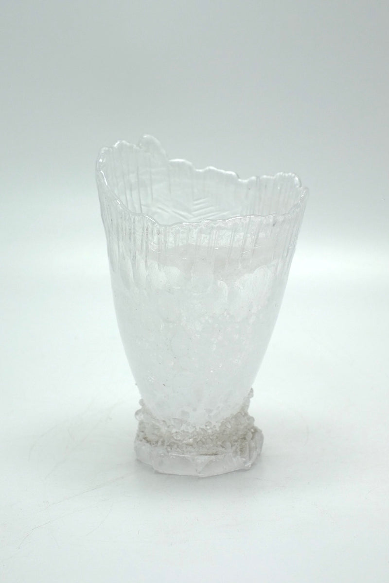 Snowy Ice vase – Vancouver Studio Glass