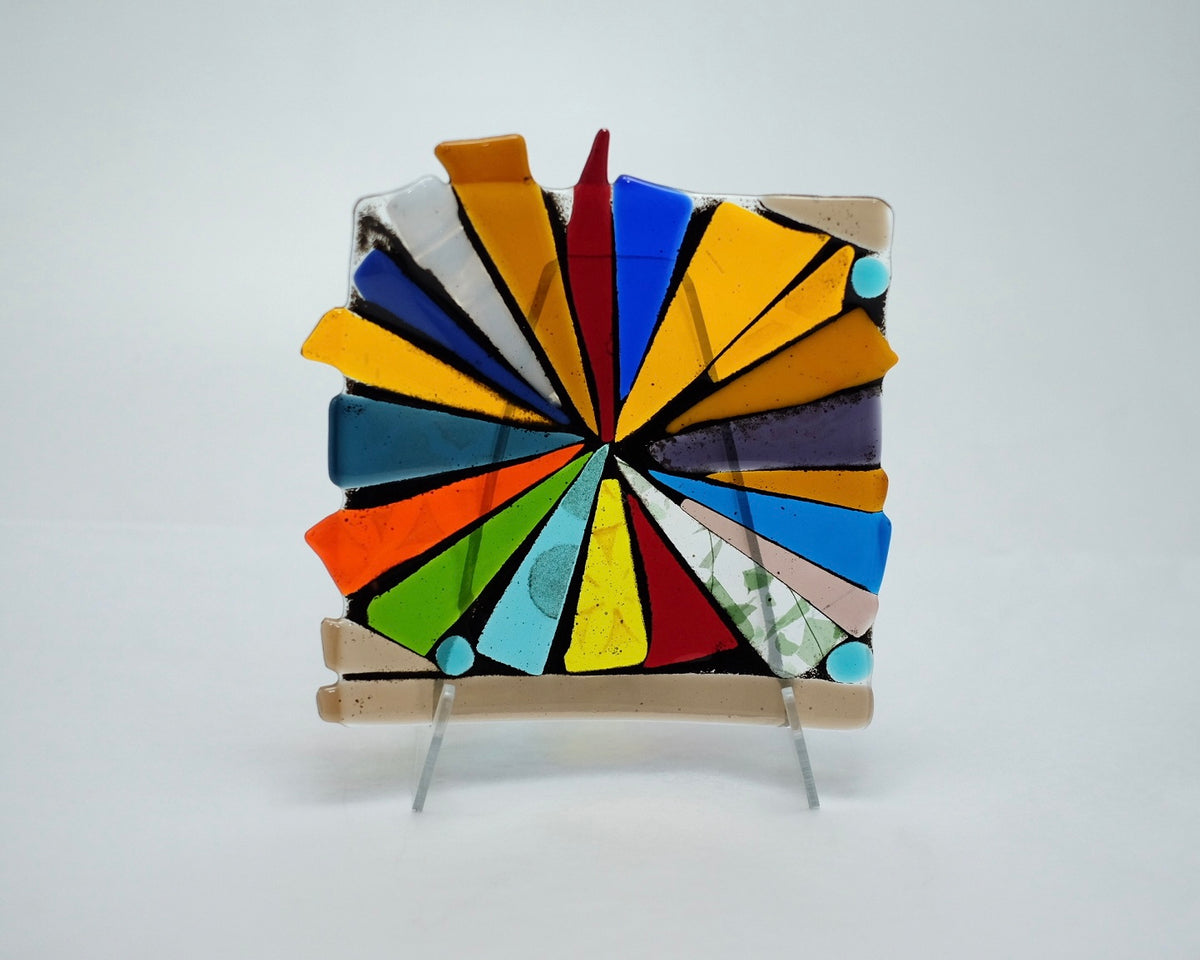 Pinwheel platter small – Vancouver Studio Glass