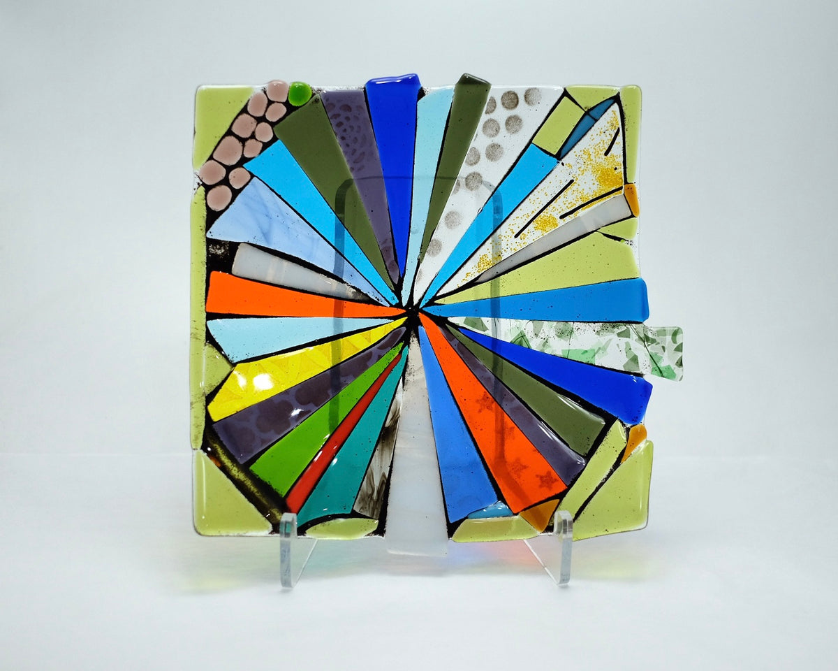 Pinwheel platter – Vancouver Studio Glass